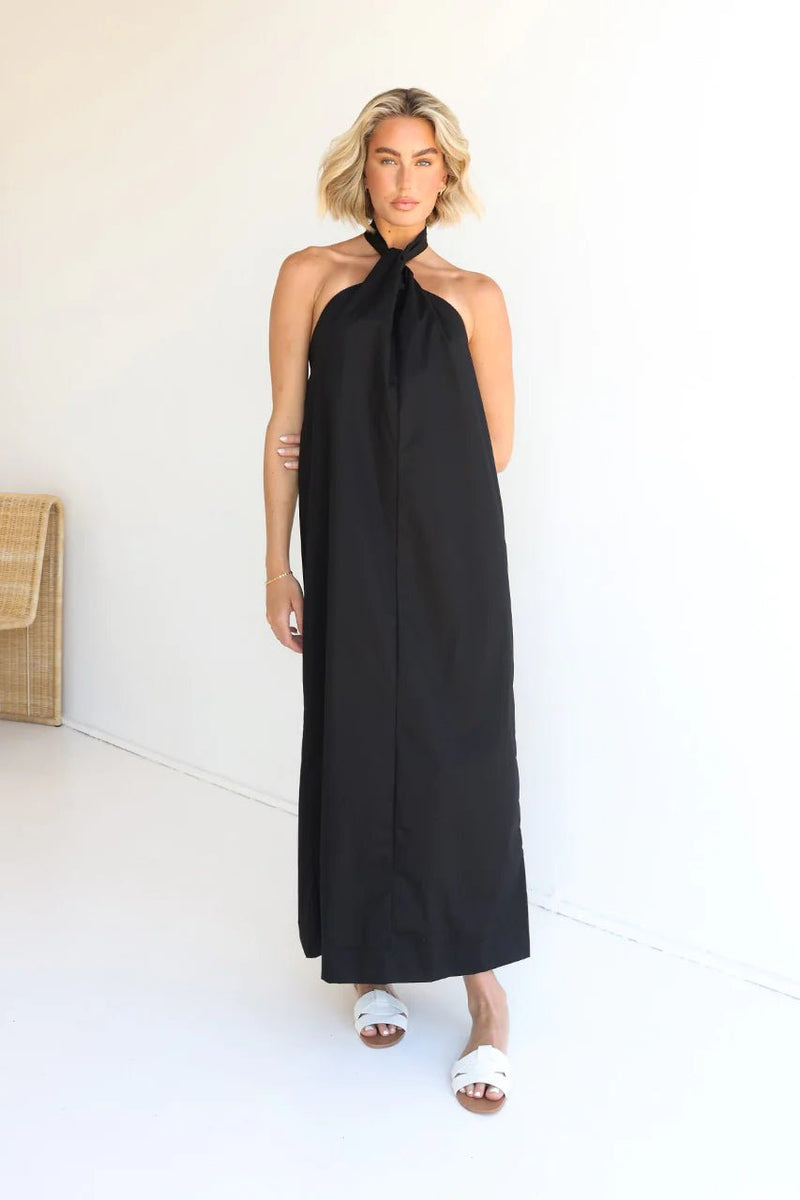 Amber Maxi Dress Black – Lea Munro Boutique